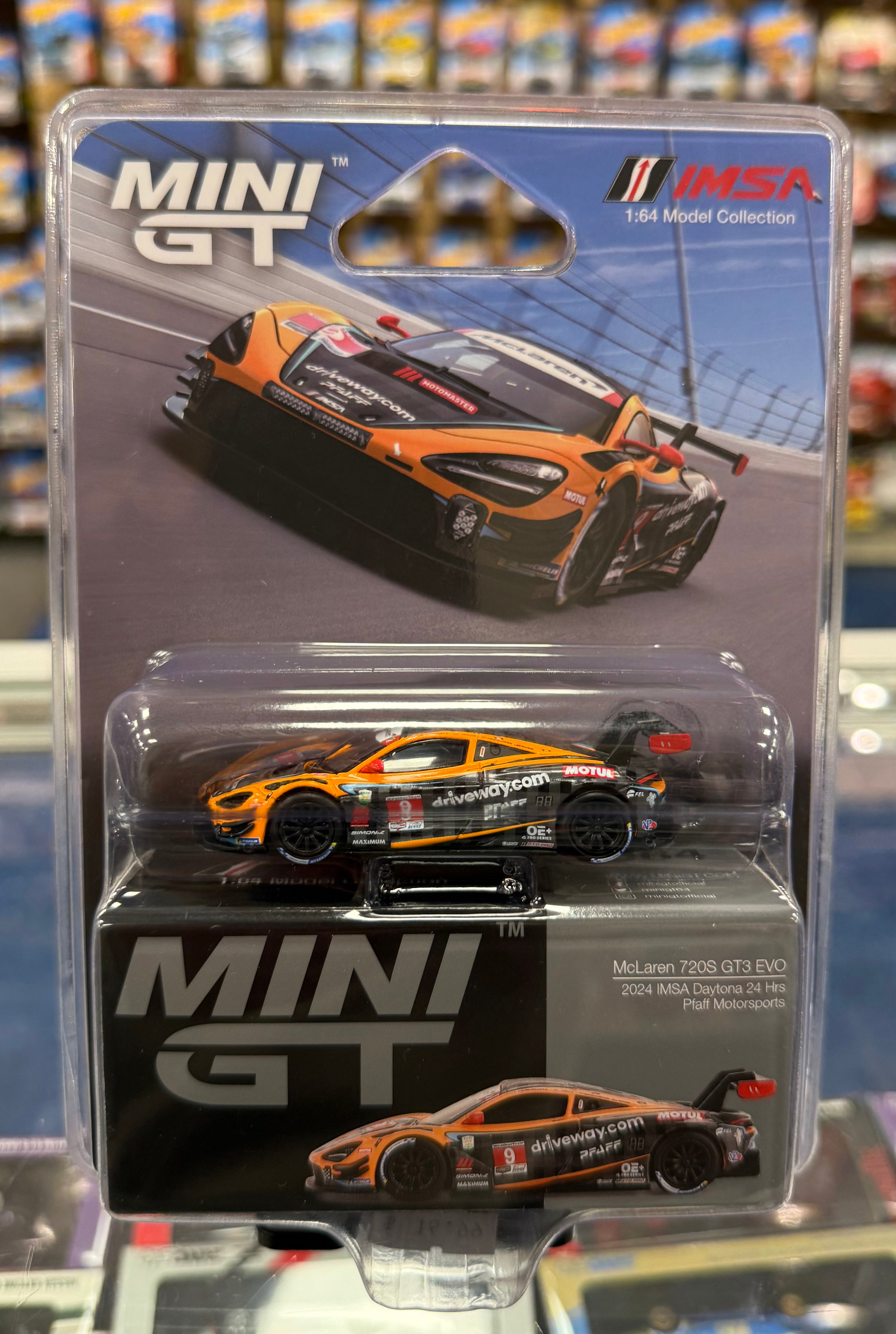 Mini GT 984 McLaren 720S GT3 EVO 2024 IMSA Daytona 24 Hrs Pfaff Motors ...