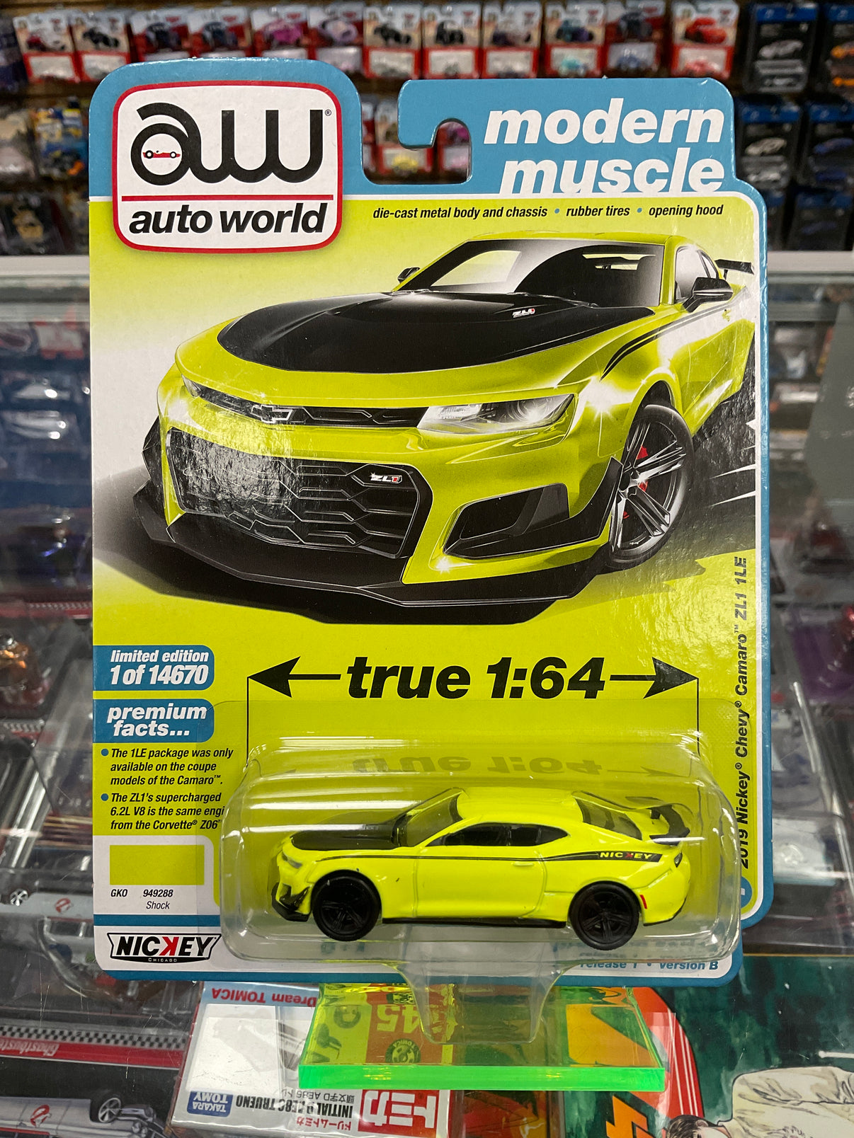 Auto World 2019 Nickey Chevy Camaro ZL1 1LE Shock – Diecastz