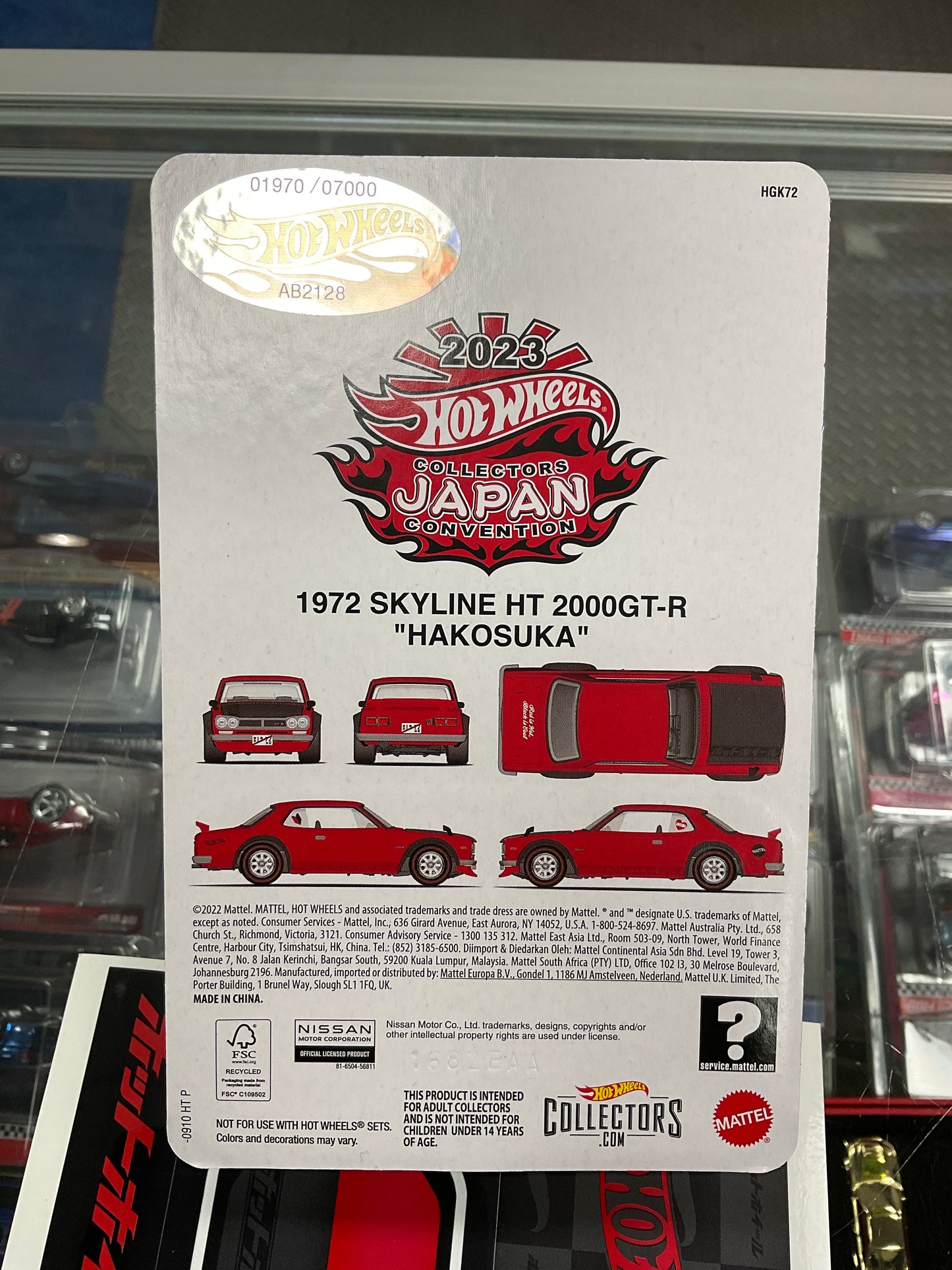 Hot wheels Japan Convention 1972 Skyline HT 2000GT-R left and right fa – Diecastz